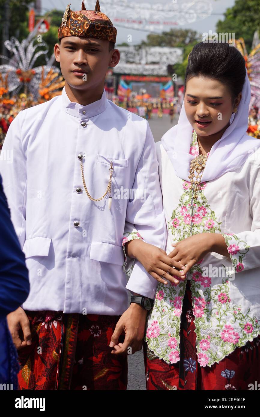 Indonesian with a traditional costume from East Java at BEN Carnival ...