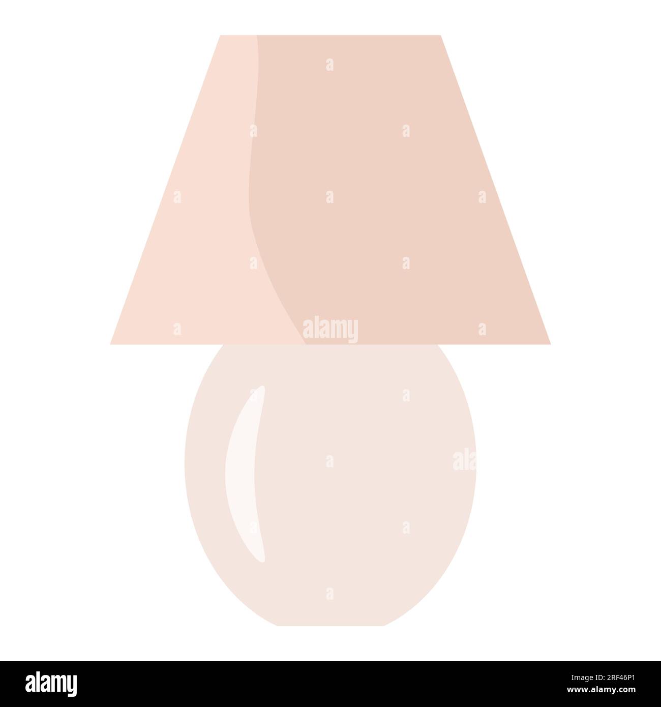 Table, desk or bedside table lamp, interior design element for living ...