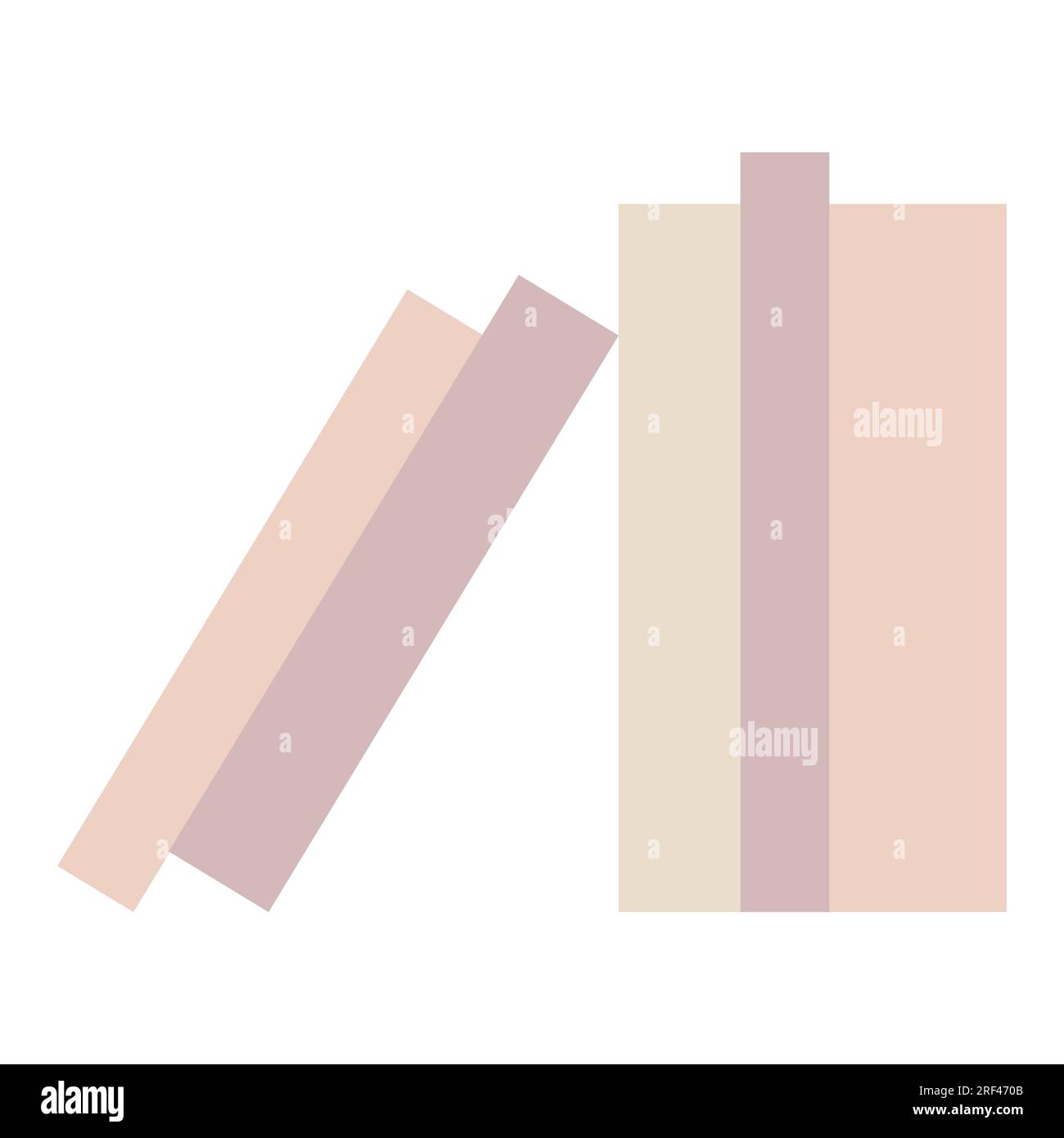 Standing books, interior design element, back to school or study ...