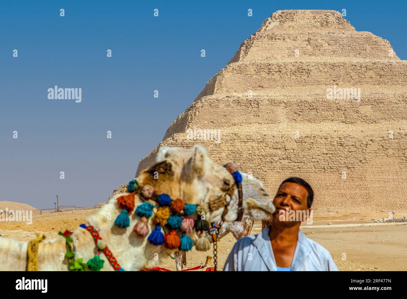 The Step Pyramid of Djoser at Saqqara Stock Photo - Alamy