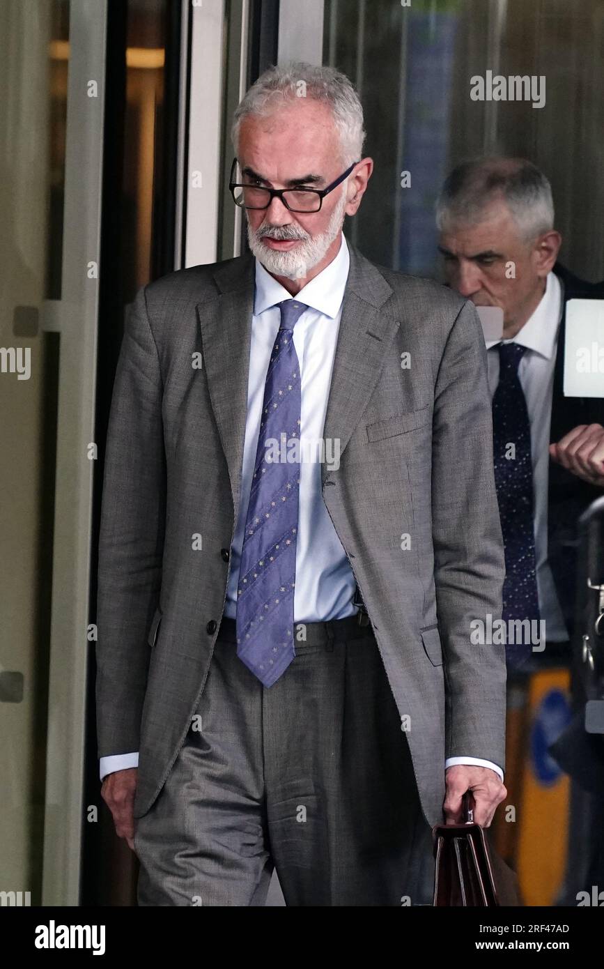Commander Julian Bennett outside a Metropolitan Police misconduct ...
