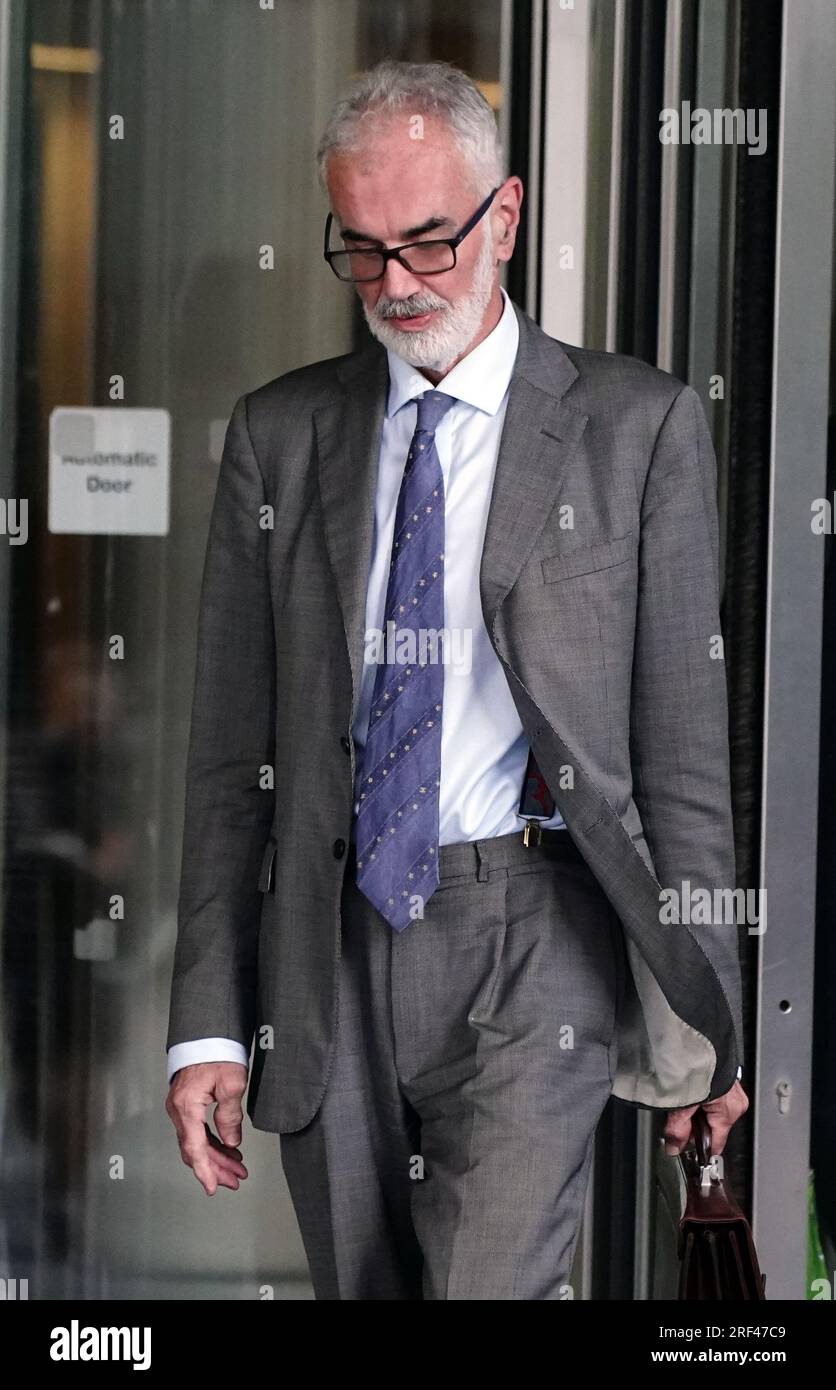 Commander Julian Bennett outside a Metropolitan Police misconduct ...