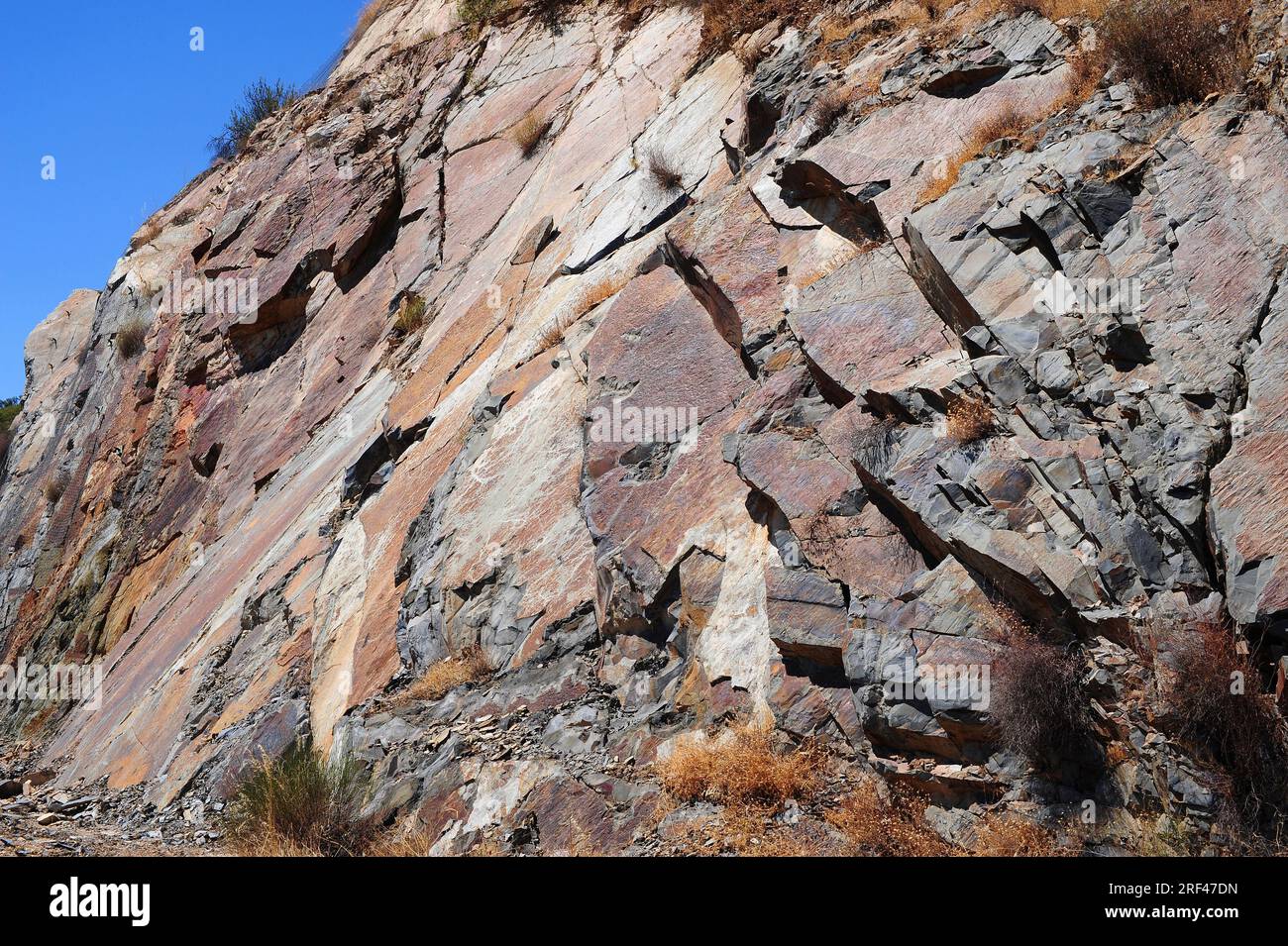 Schist relief. Schist is a metamorphic rock composed mainly for quartz ...