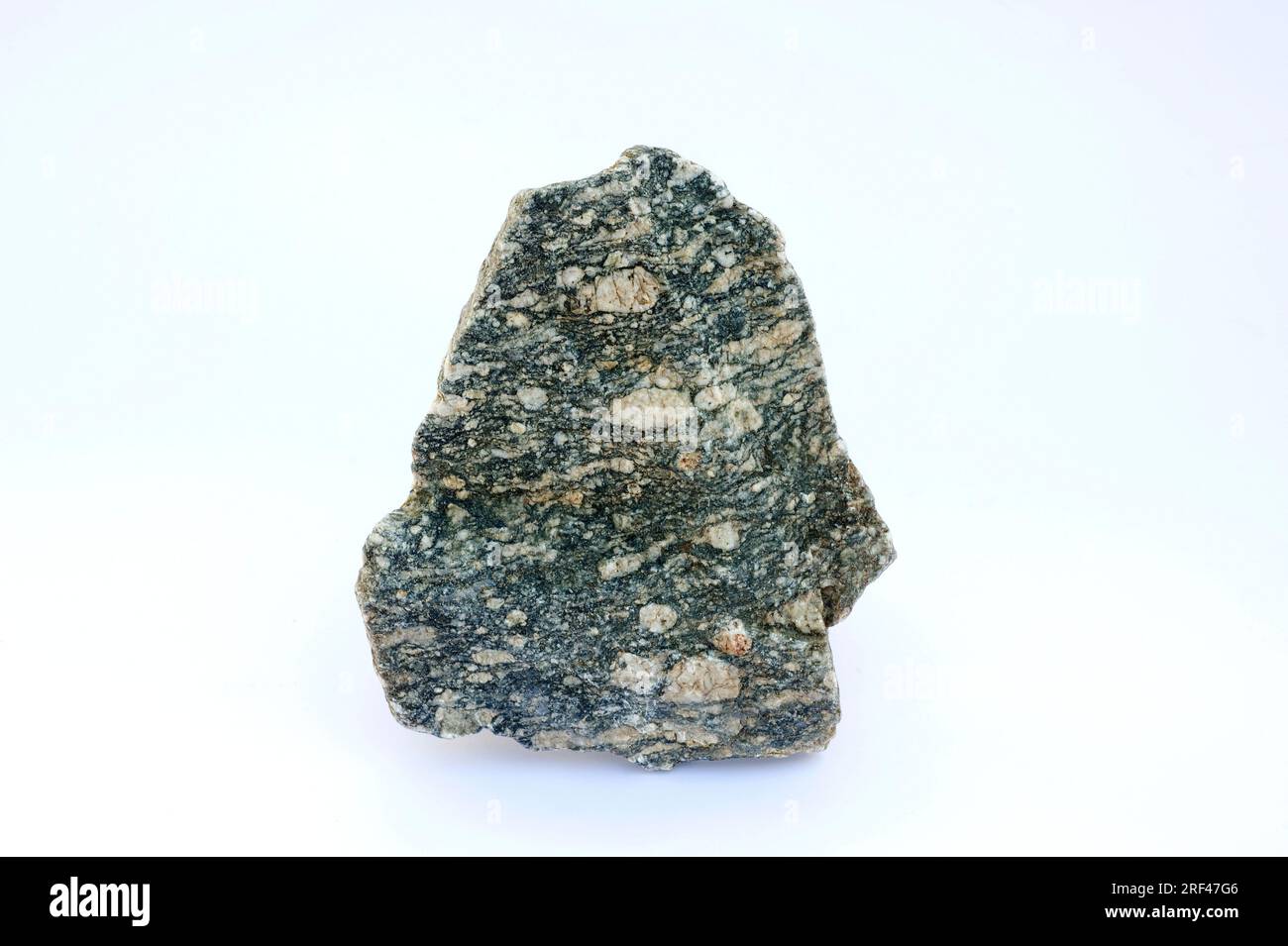 Gneiss is a metamorphic rock. This sample comes from Nuria, Girona ...