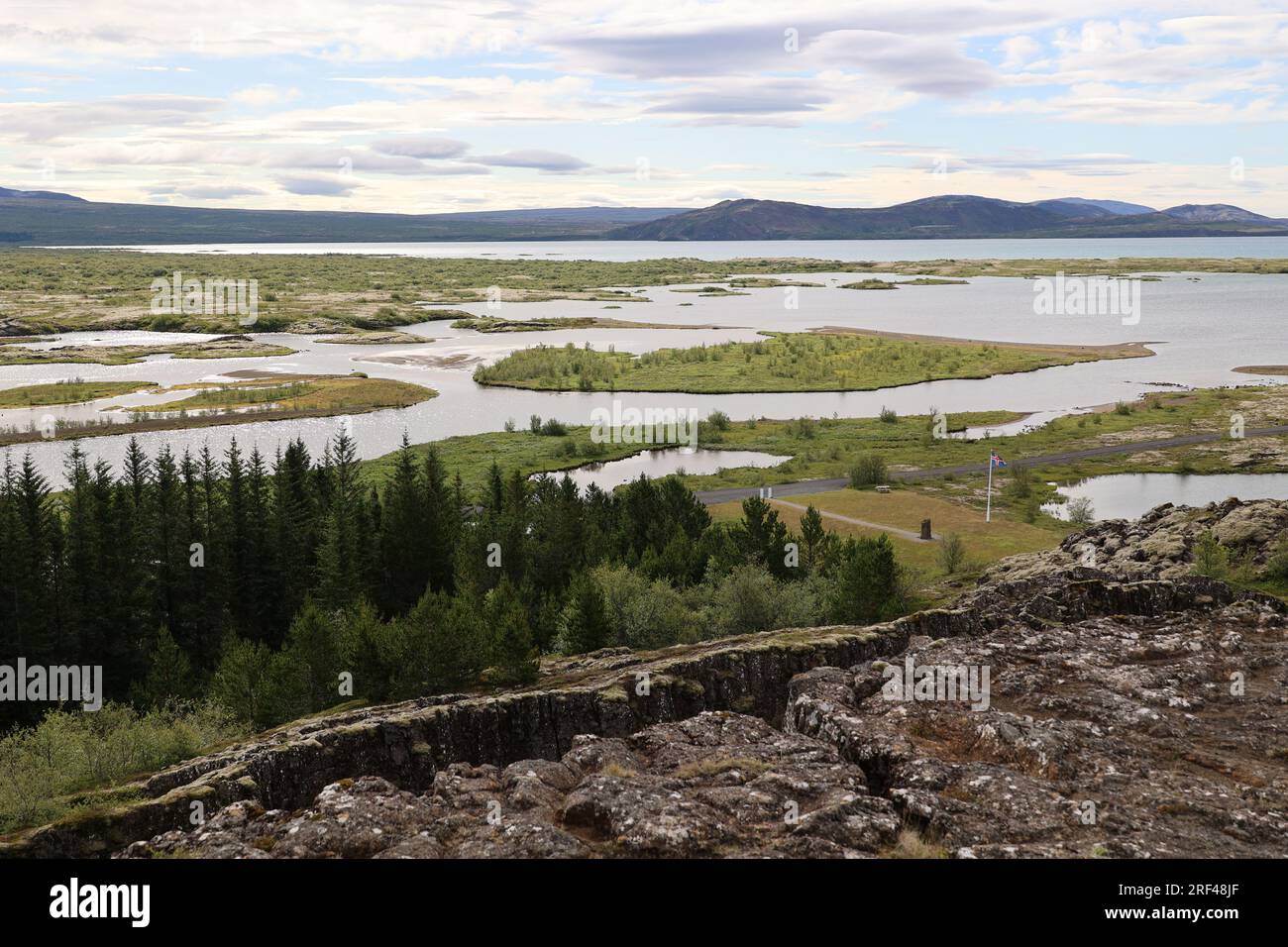 Landscape in Thingvellir-Althing - Þingvellir- National Park Stock ...