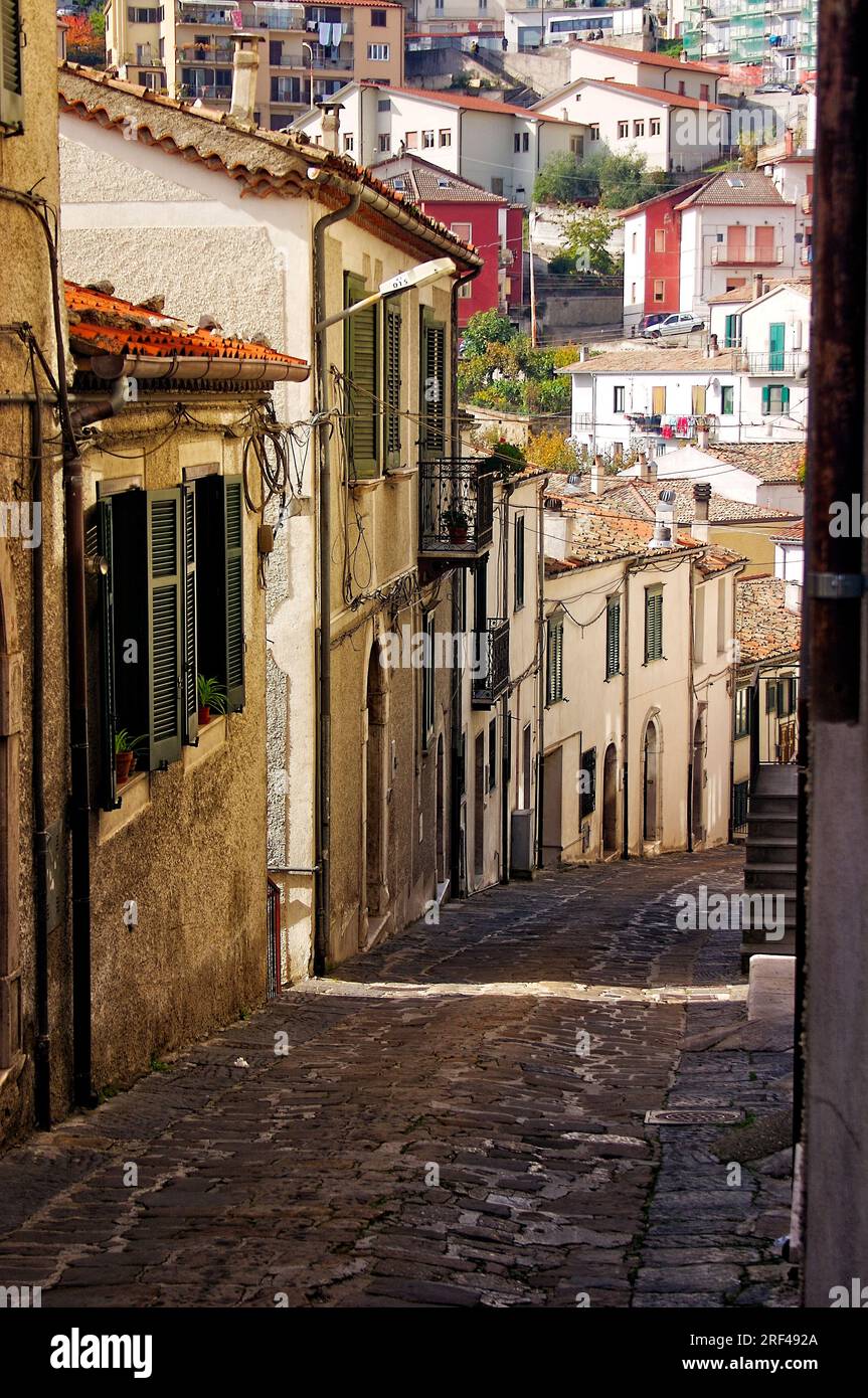 Italy Basilicata Muro Lucano - historic center Stock Photo - Alamy