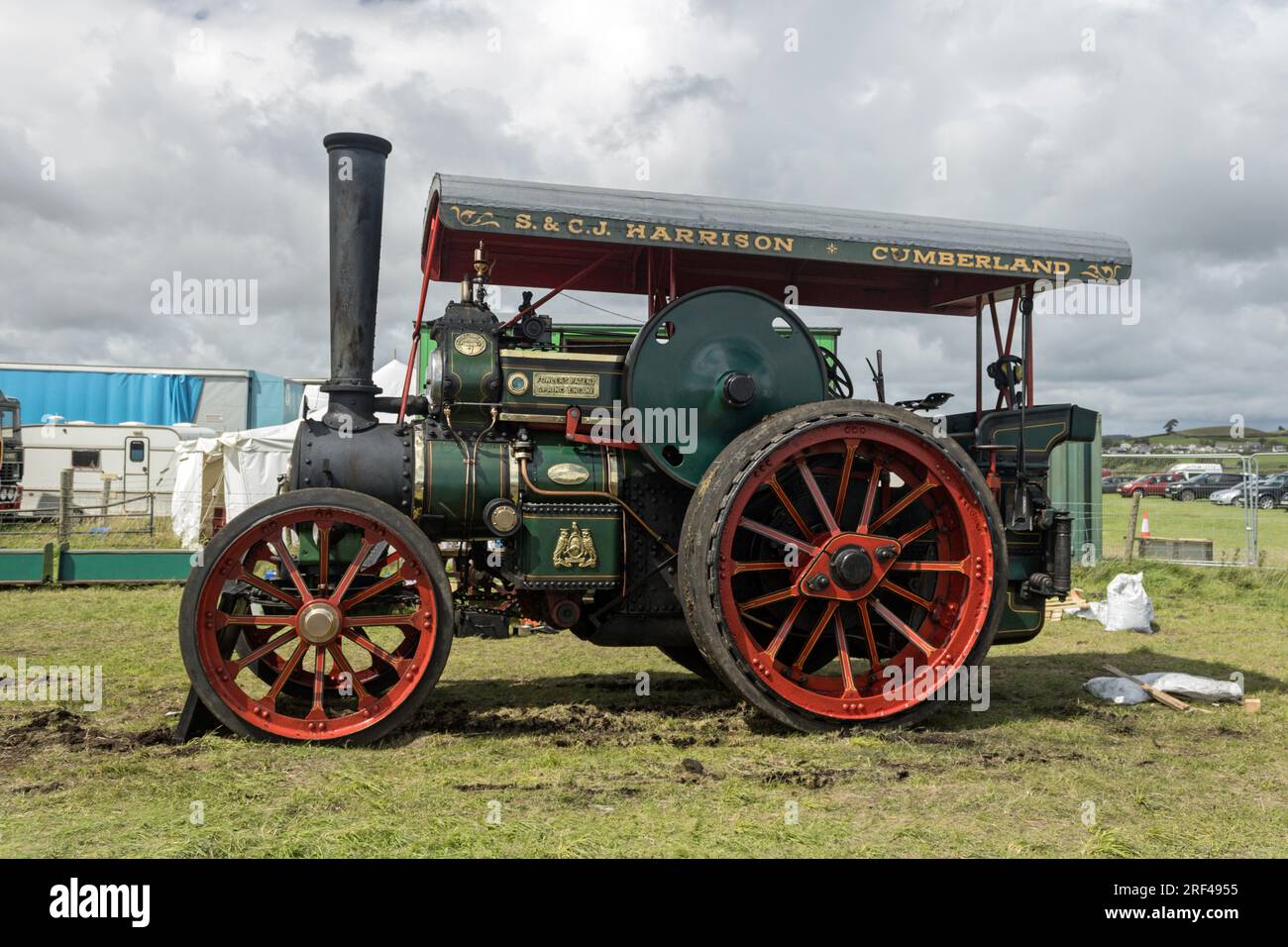 John Fowler traction engine. Cumbria Steam Gathering 2023 Stock Photo ...