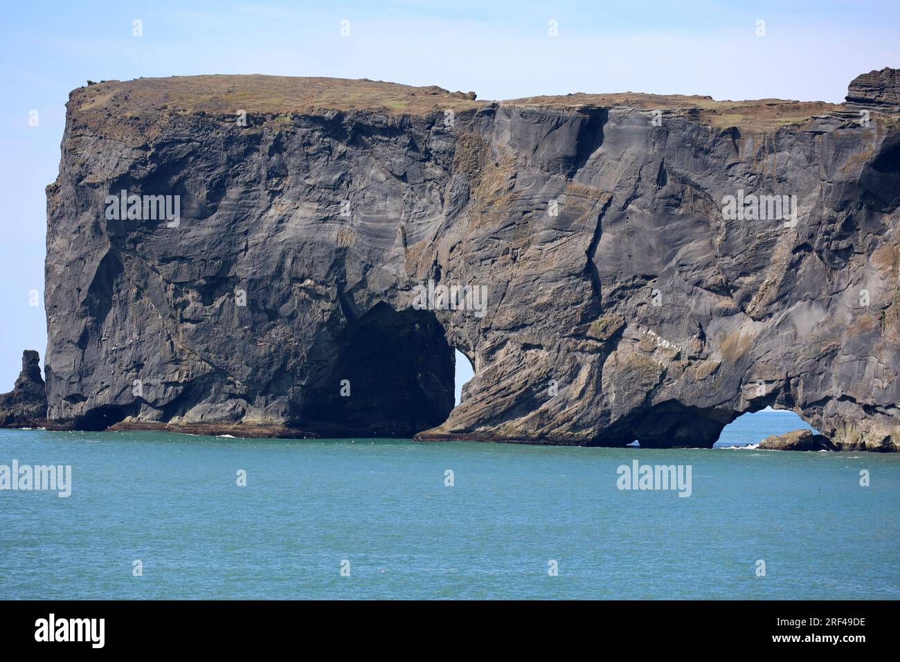 Rock gate Dyrholaey peninsula fantastic coastal landscape-Iceland Stock ...