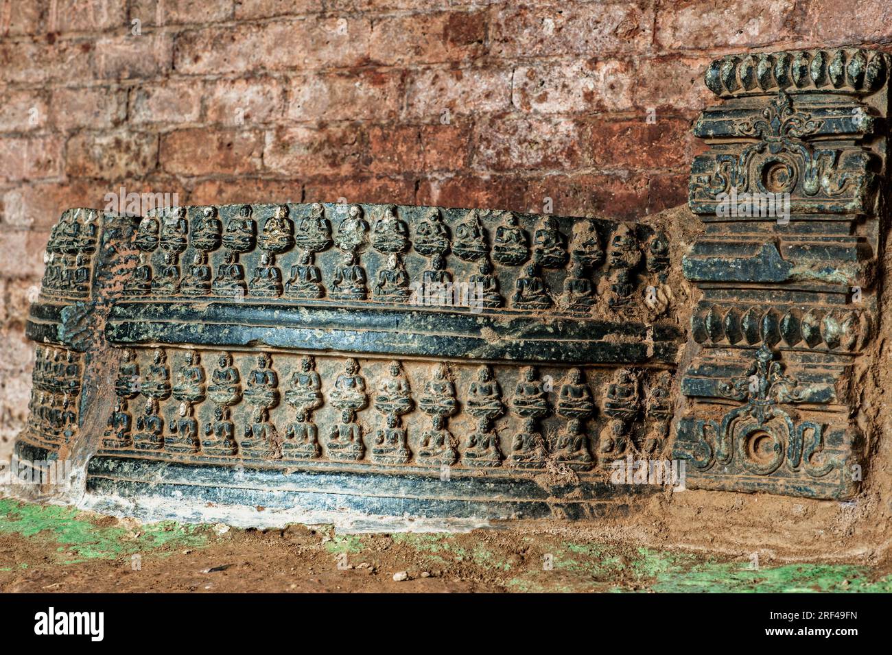 08 26 2008 Vintage ruins of Nalanda Mahavihara Mahavihara, 5th-century ...