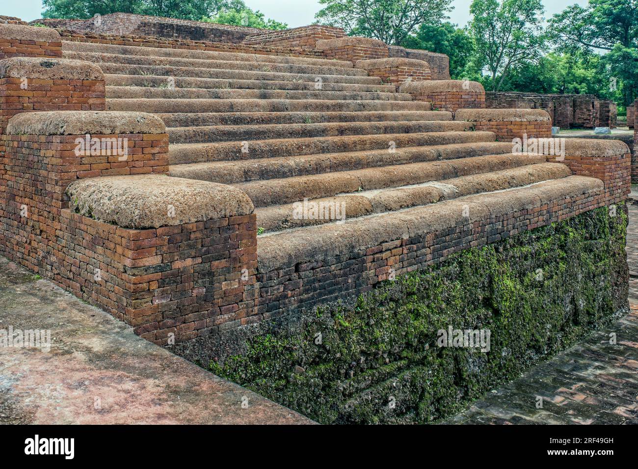 08 26 2008 Vintage ruins of Nalanda Mahavihara Mahavihara, 5th-century ...