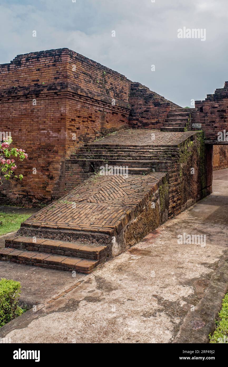 08 26 2008 Vintage ruins of Nalanda Mahavihara Mahavihara, 5th-century ...
