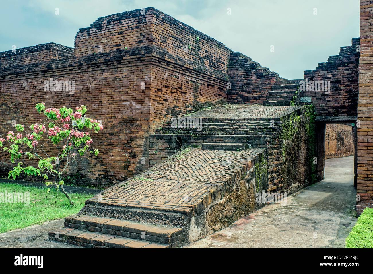 08 26 2008 Vintage ruins of Nalanda Mahavihara Mahavihara, 5th-century ...