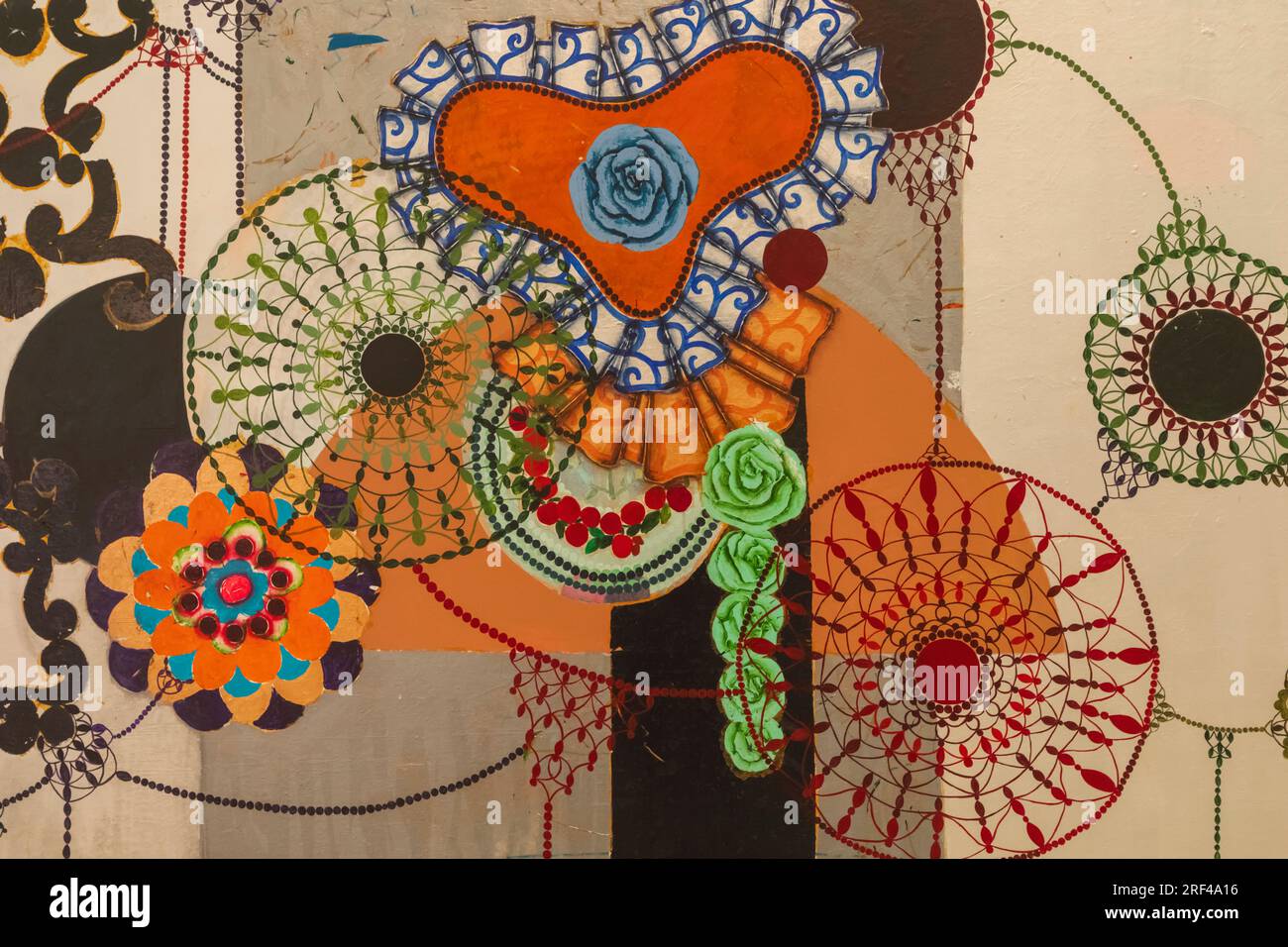 Colourful Modernist Artwork by Brazilian Artist Beatriz Milhazes Stock ...