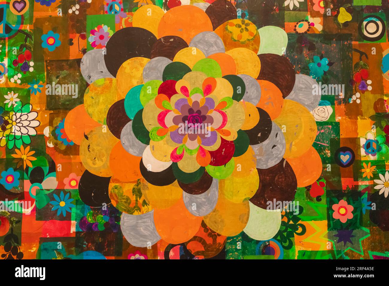 Colourful Modernist Artwork by Brazilian Artist Beatriz Milhazes Stock ...