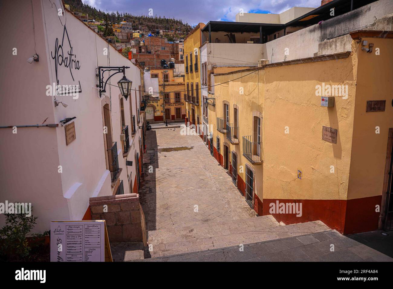 Zacatecas Mexico. Colonial zone of the capital city of the state of ...