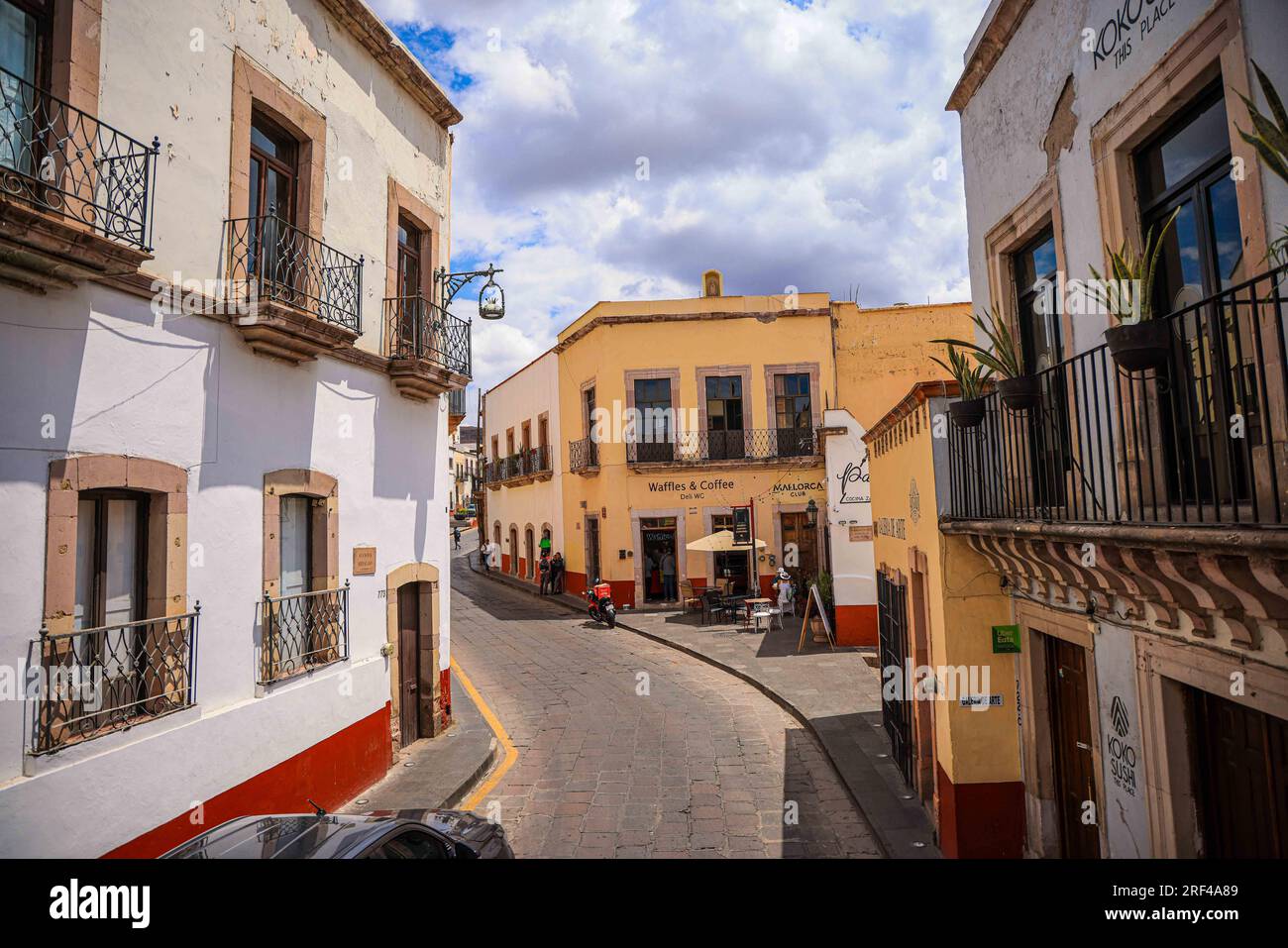 Zacatecas Mexico. Colonial zone of the capital city of the state of ...