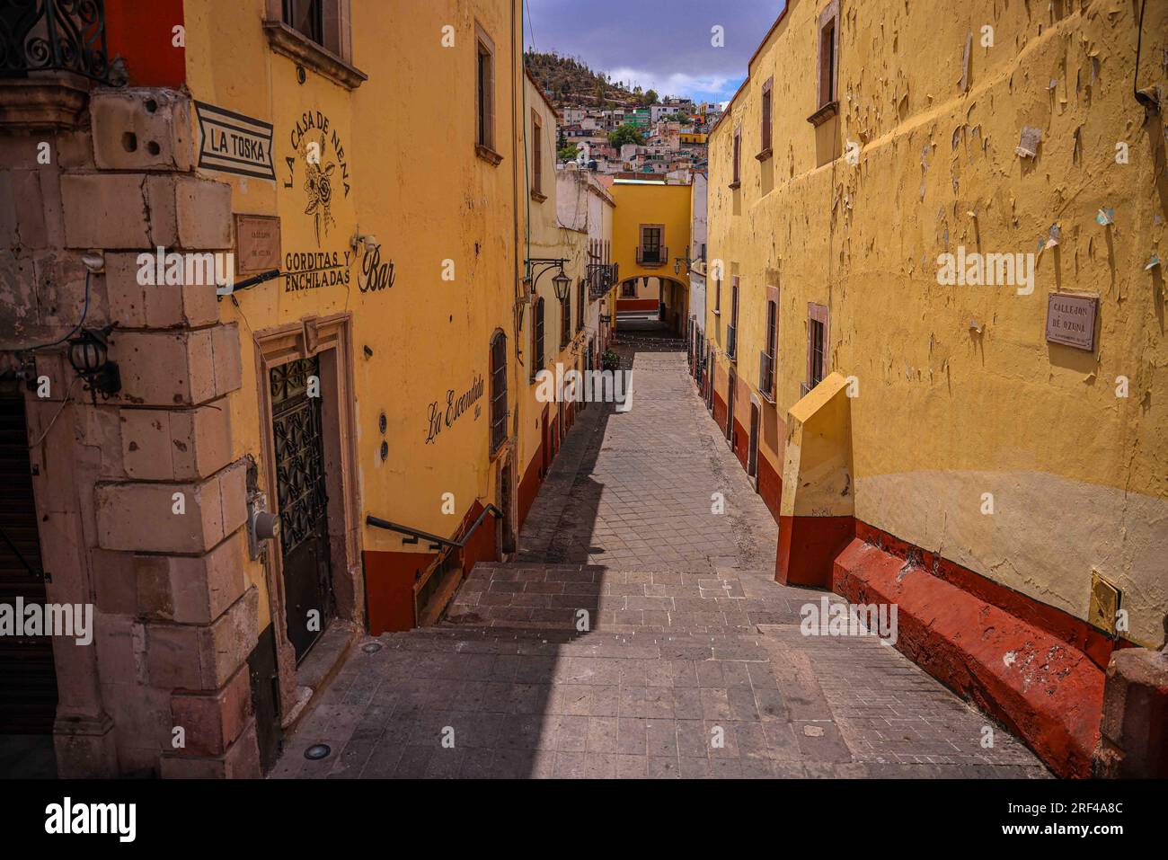 Zacatecas Mexico. Colonial zone of the capital city of the state of ...