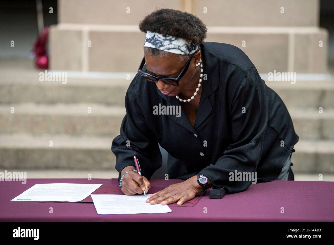 Kathleen McElroy, class of 1981, is announced as the Department of ...