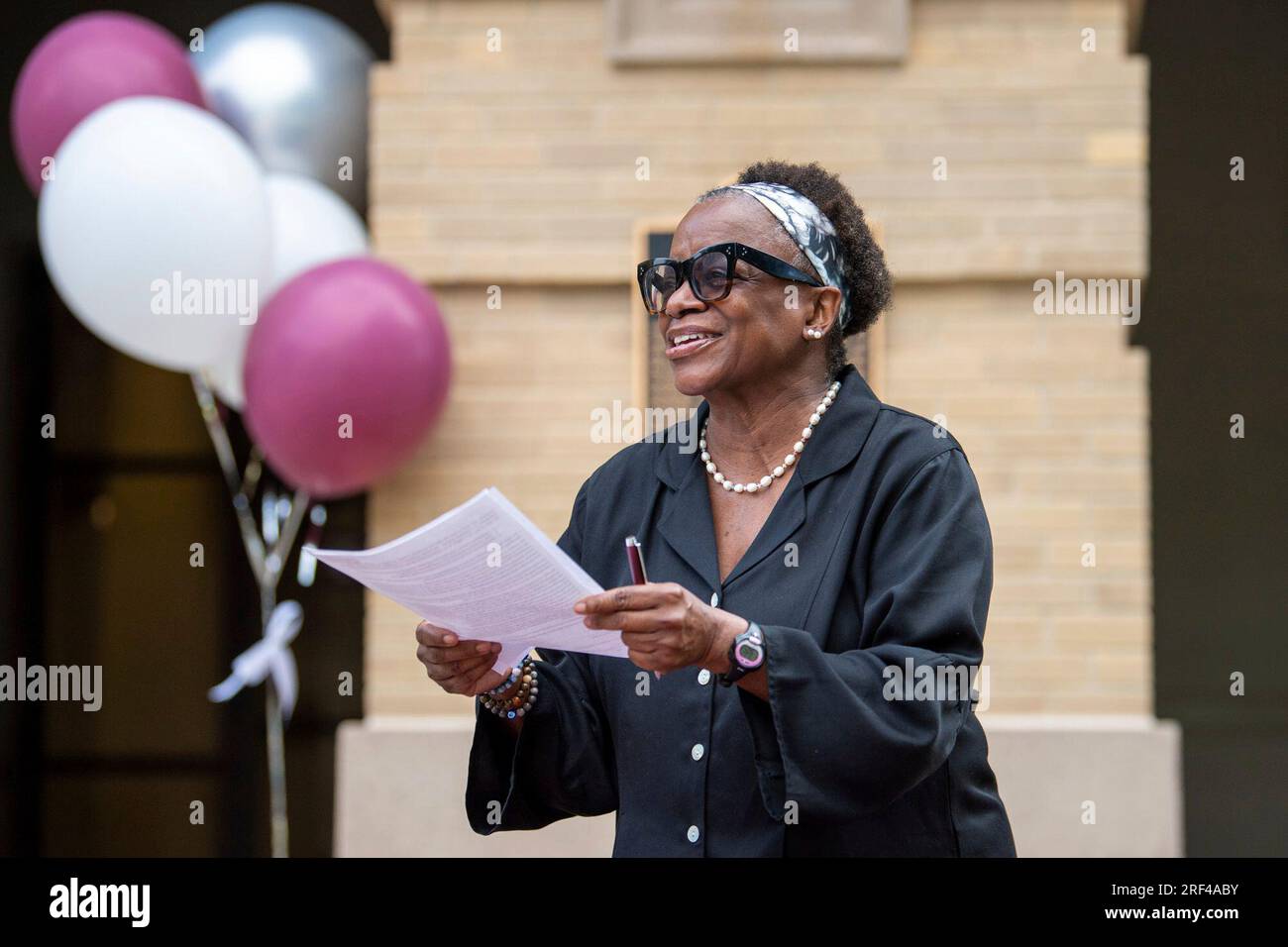 Kathleen McElroy, class of 1981, is announced as the Department of ...