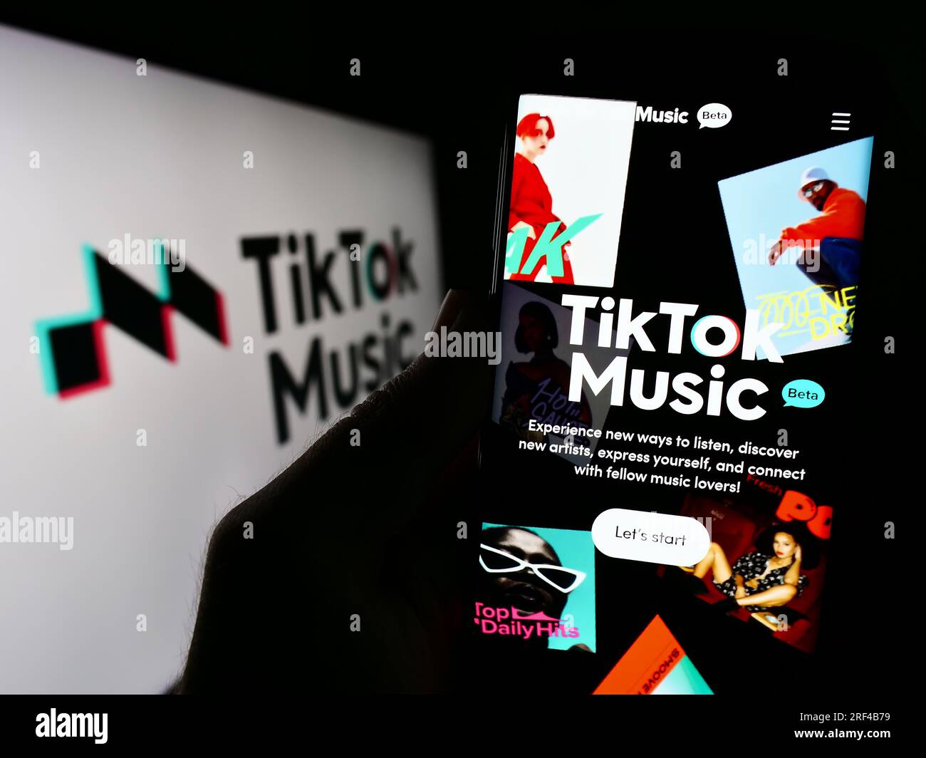 Tiktok logo computer hi-res stock photography and images - Alamy