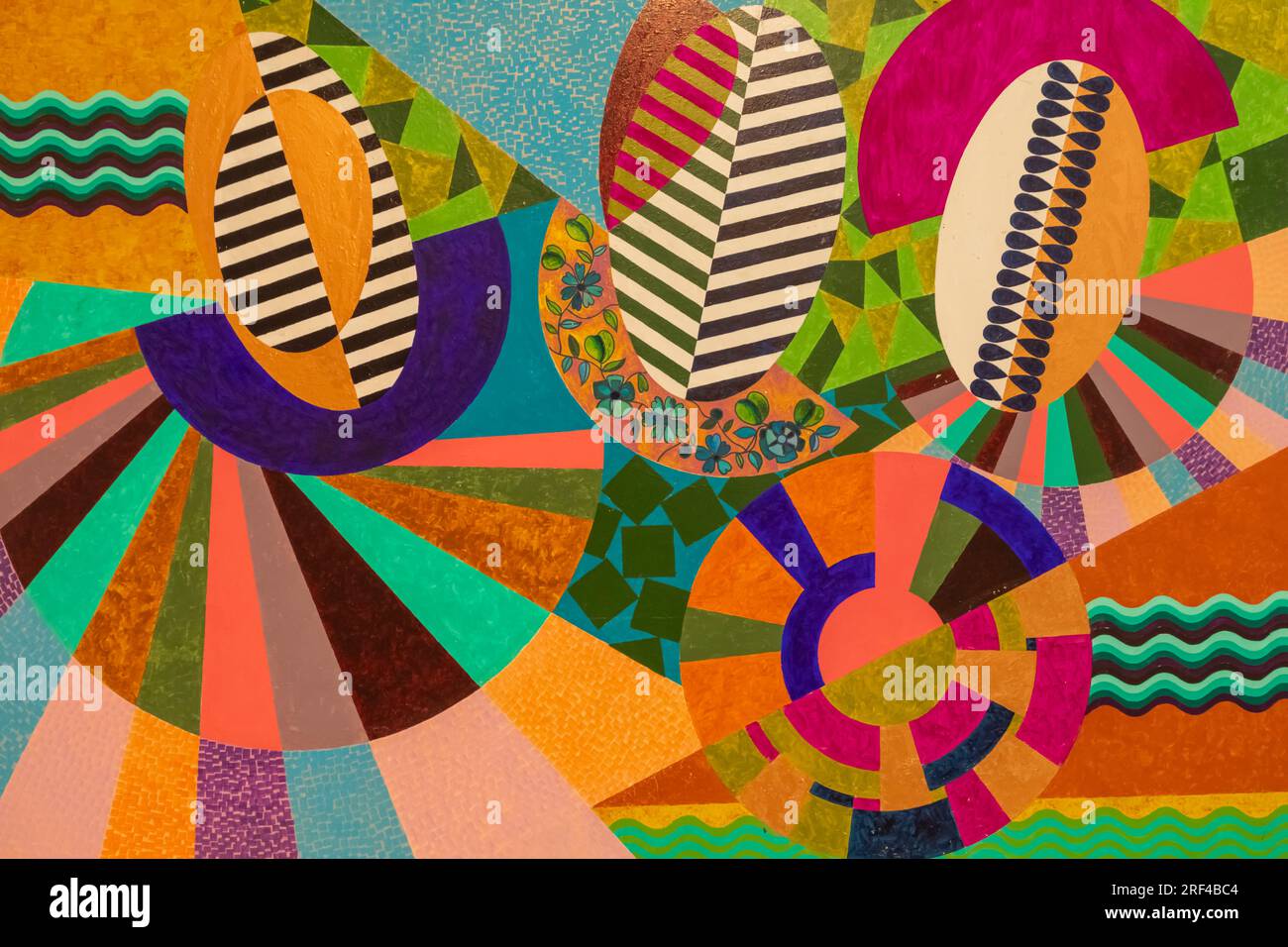 Colourful Modernist Artwork by Brazilian Artist Beatriz Milhazes Stock ...