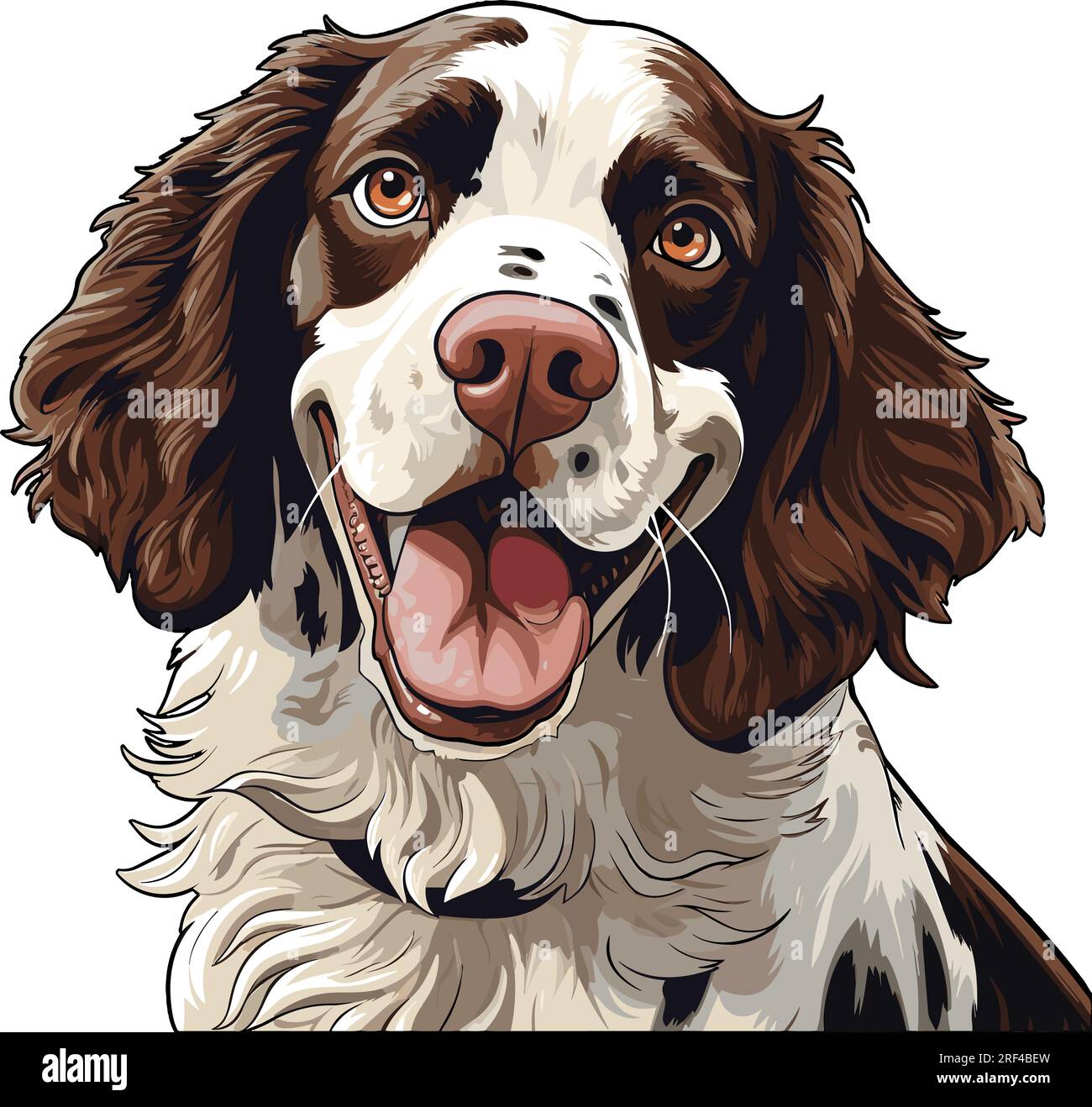 Happy springer Stock Vector Images - Alamy