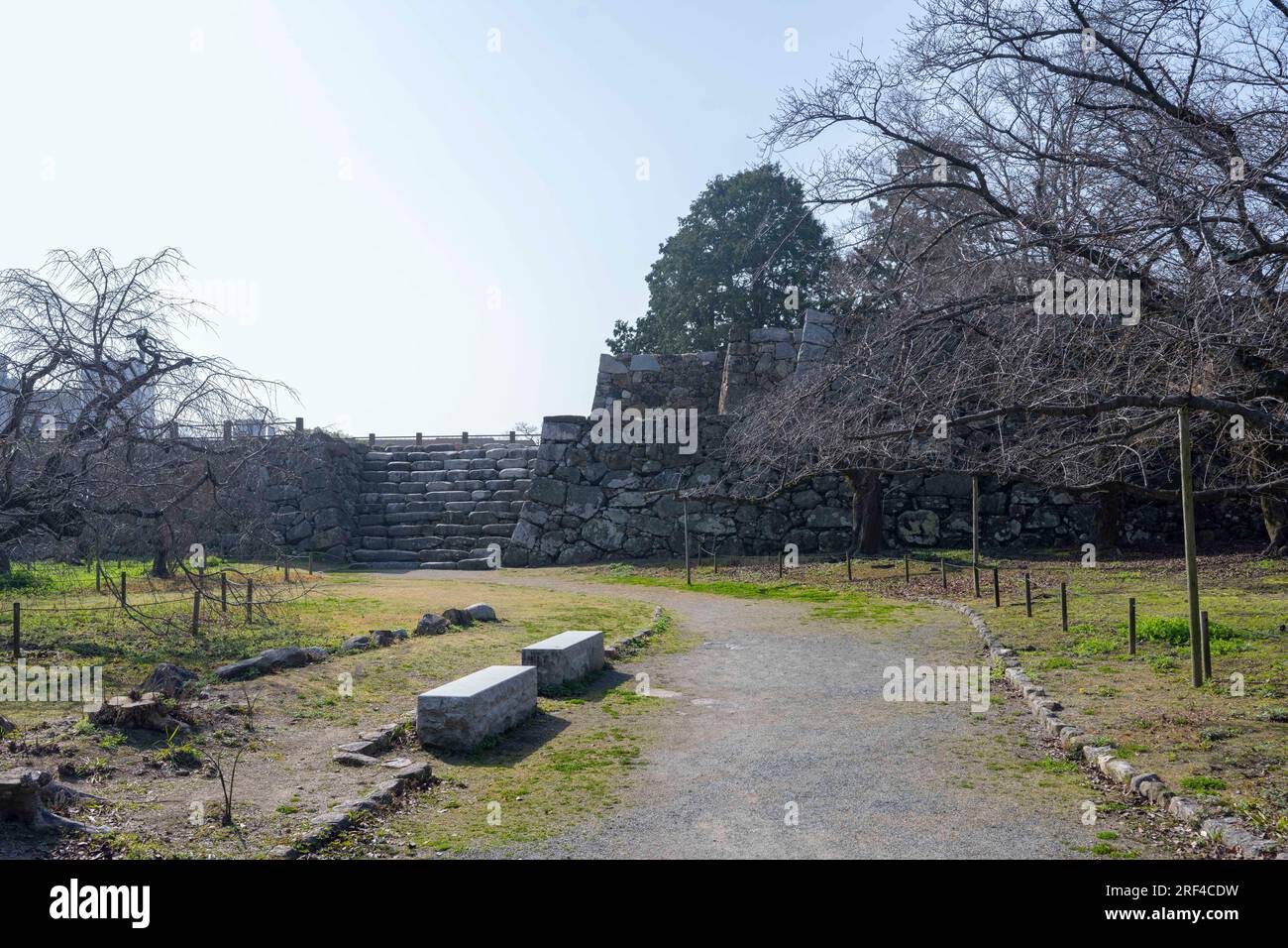 Fukuoka, Japan. 11th Mar, 2023. Views of the Fukuoka Castle Ruins (ç ...