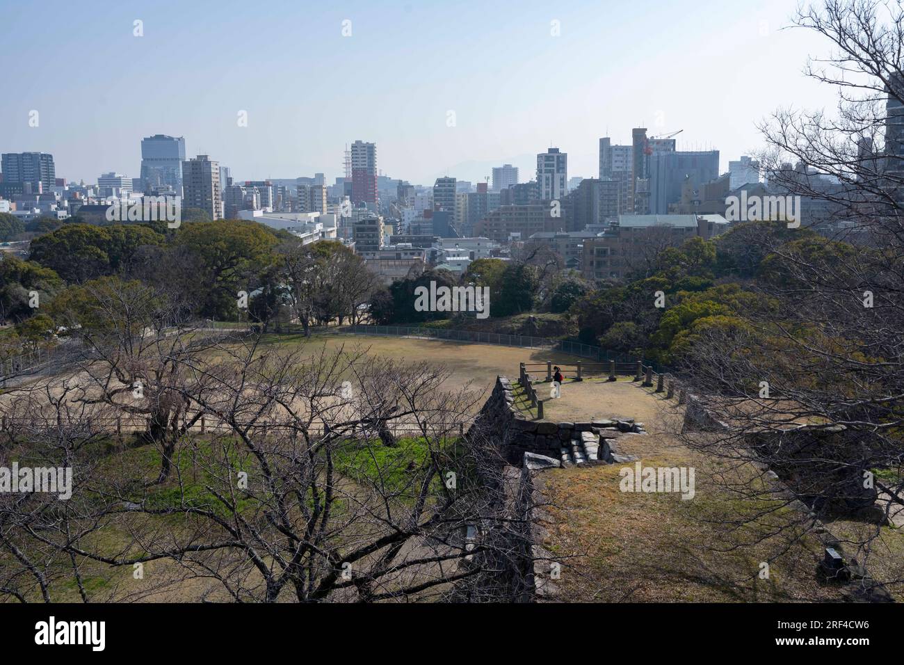 Fukuoka, Japan. 11th Mar, 2023. Skyline views of the city and Hakata at ...