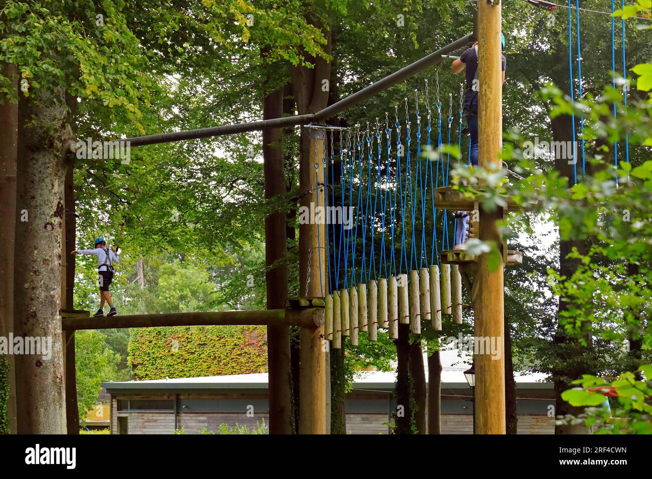 CoedLan High Ropes adventure playground at St Fagans National Museum of ...