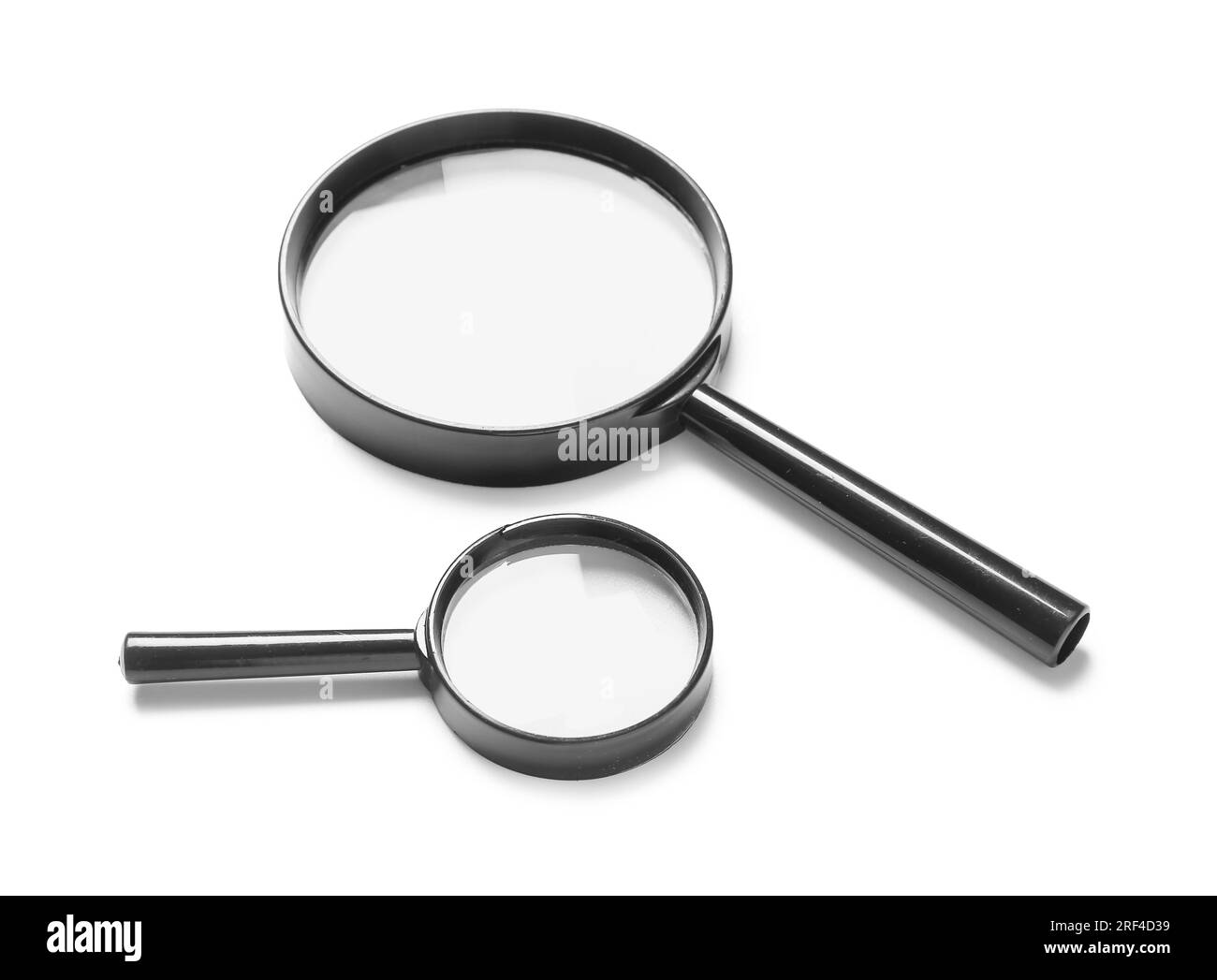 Magnifiers isolated on white background Stock Photo - Alamy