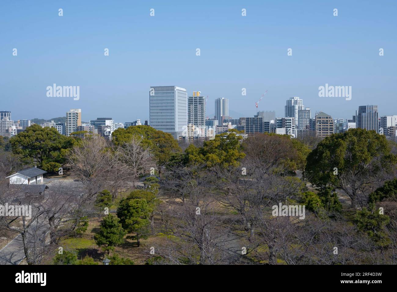 Fukuoka, Japan. 11th Mar, 2023. Skyline views of the city and Hakata at ...