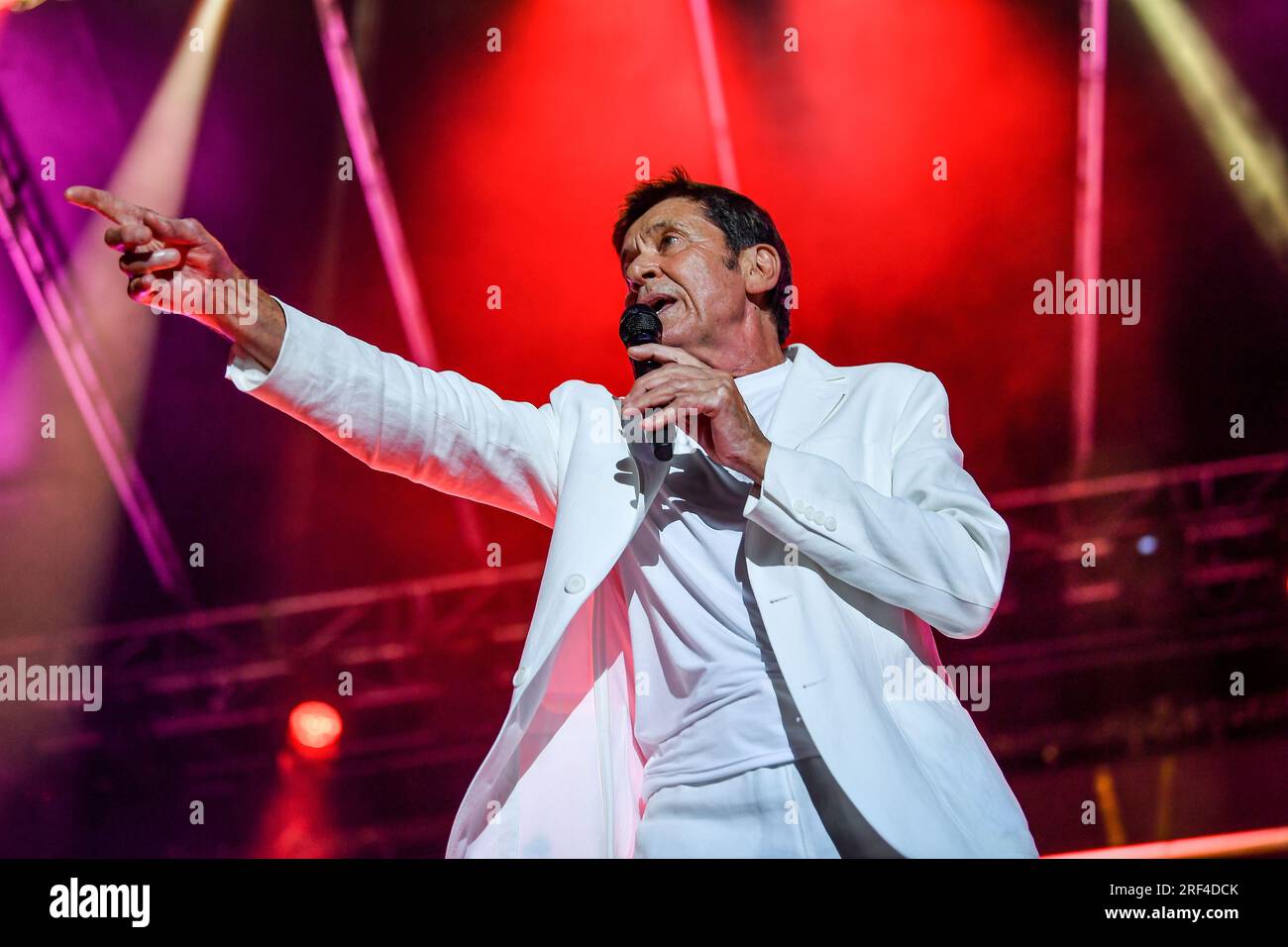 Anfiteatro Ivan Graziani, Alghero, Italy, July 30, 2023, Gianni Morandi ...
