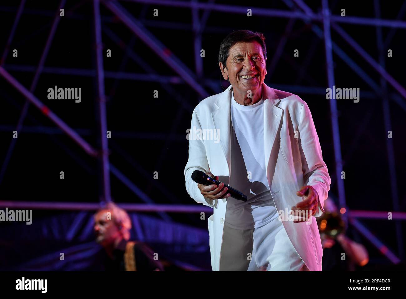 Anfiteatro Ivan Graziani, Alghero, Italy, July 30, 2023, Gianni Morandi ...