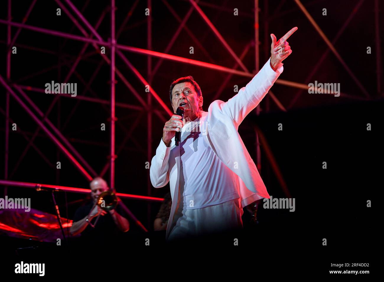 Anfiteatro Ivan Graziani, Alghero, Italy, July 30, 2023, Gianni Morandi ...