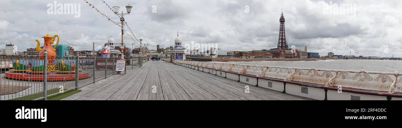 View from North Pier of Blackpool Tower Stock Photo - Alamy