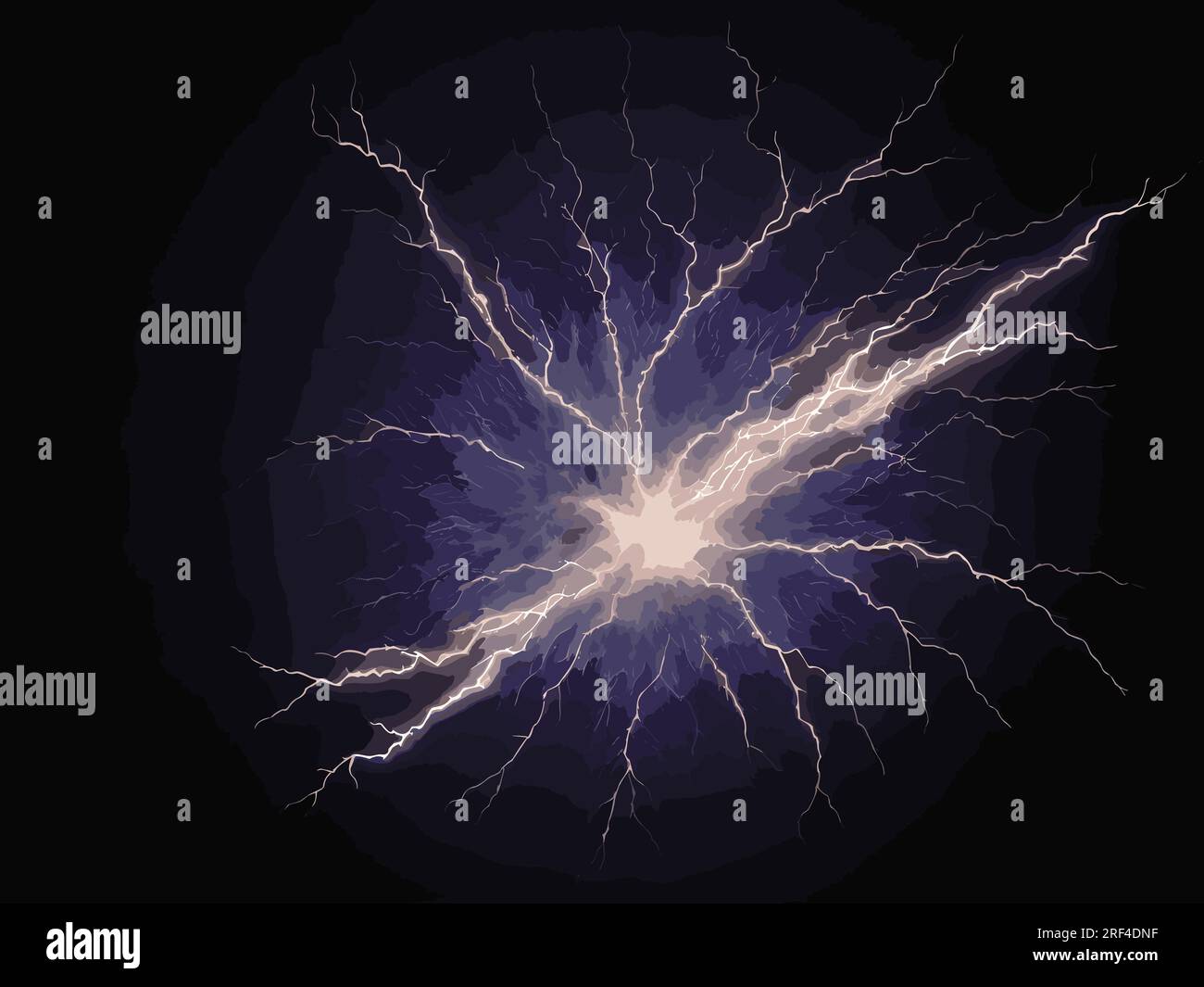 Fractal lightning Stock Vector Images - Alamy