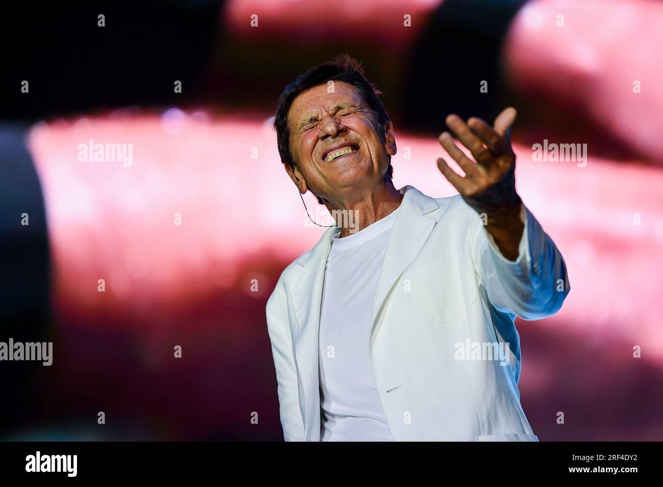Anfiteatro Ivan Graziani, Alghero, Italy, July 30, 2023, Gianni Morandi ...