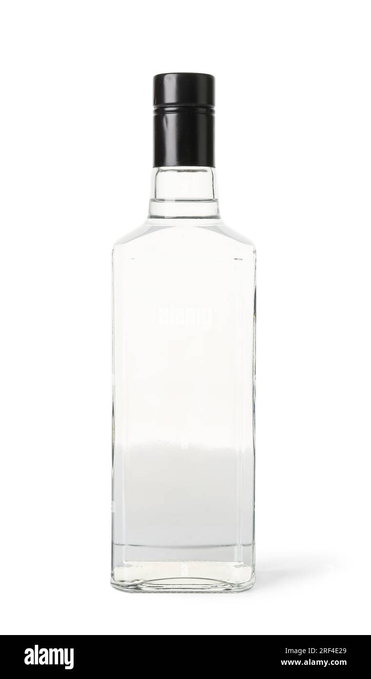 Bottle of vodka isolated on white background Stock Photo - Alamy