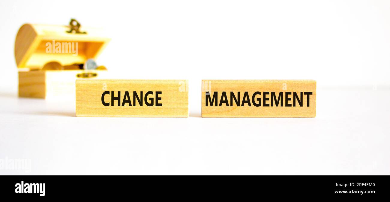 Change management symbol. Concept words Change management on wooden ...
