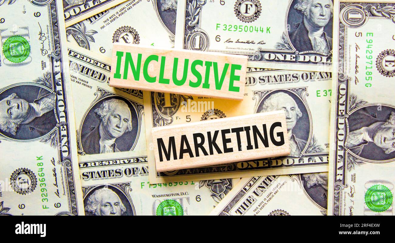 Inclusive marketing symbol. Concept words Inclusive marketing on ...