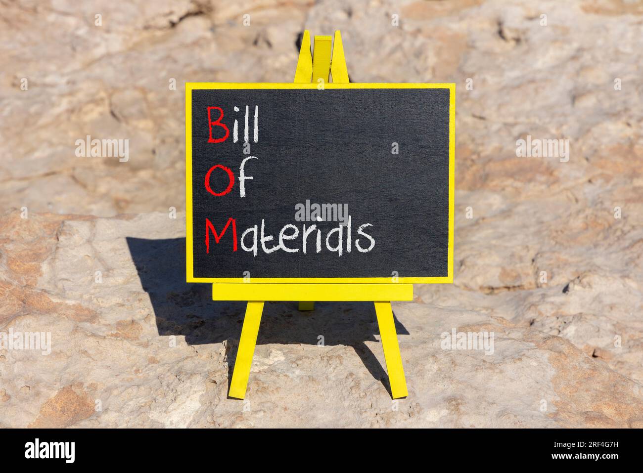 BOM bill of materials symbol. Concept words BOM bill of materials on ...