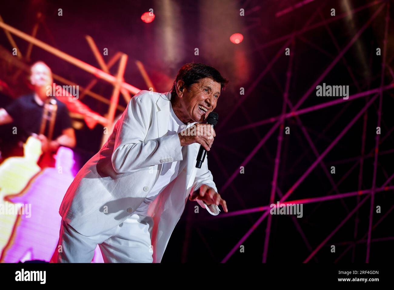 Alghero, Italy. 30th July, 2023. Gianni Morandi during Gianni Morandi ...