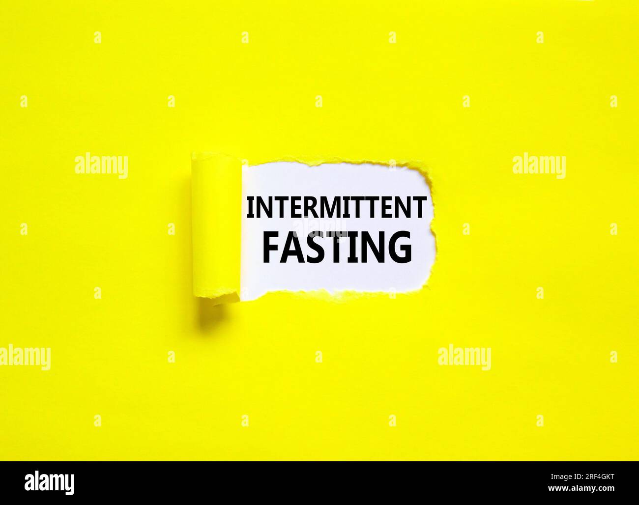 Intermittent fasting symbol. Concept words Intermittent fasting on ...