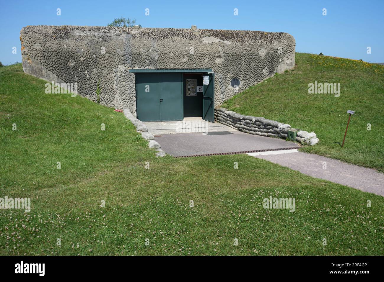 WW2 German Gun Casemate at The Merville Gun Battery Museum Stock Photo ...