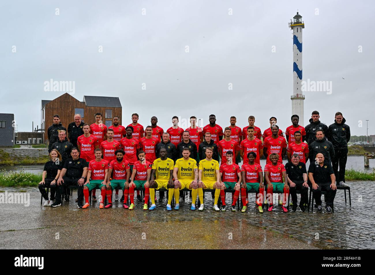 up (L-R), Jarne Kesteloot, Johan Hoste, Andy Musayev, Kenny Rocha ...