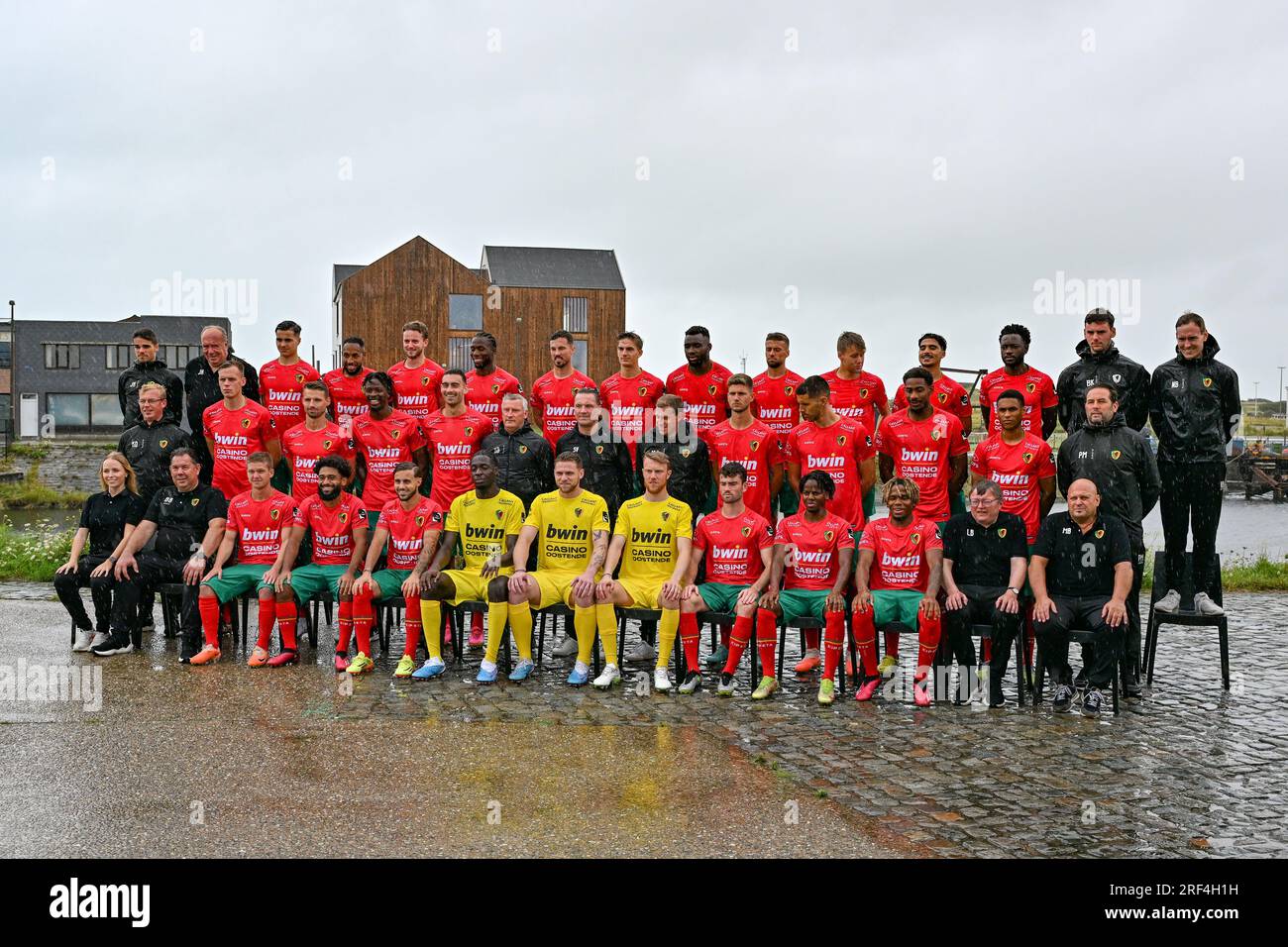 up (L-R), Jarne Kesteloot, Johan Hoste, Andy Musayev, Kenny Rocha ...