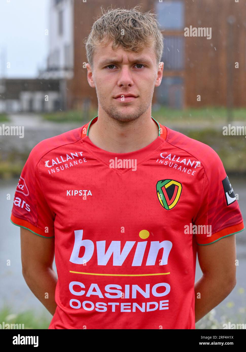 Oostende, Belgium. 31st July, 2023. Siebe Wylin of Oostende pictured ...