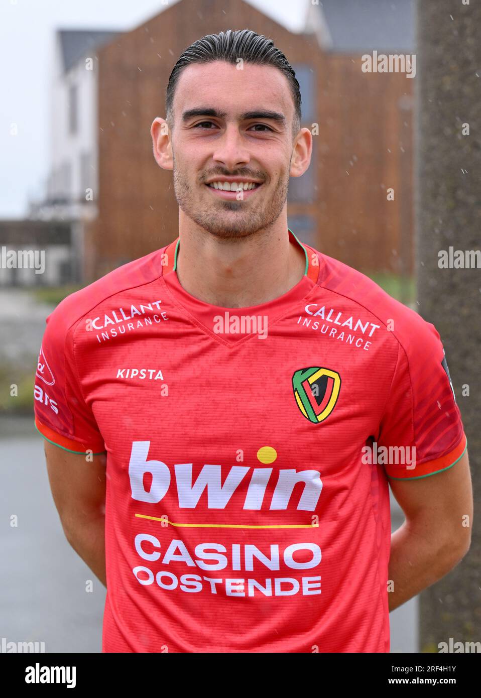 Oostende, Belgium. 31st July, 2023. Andrew Jung of Oostende pictured ...