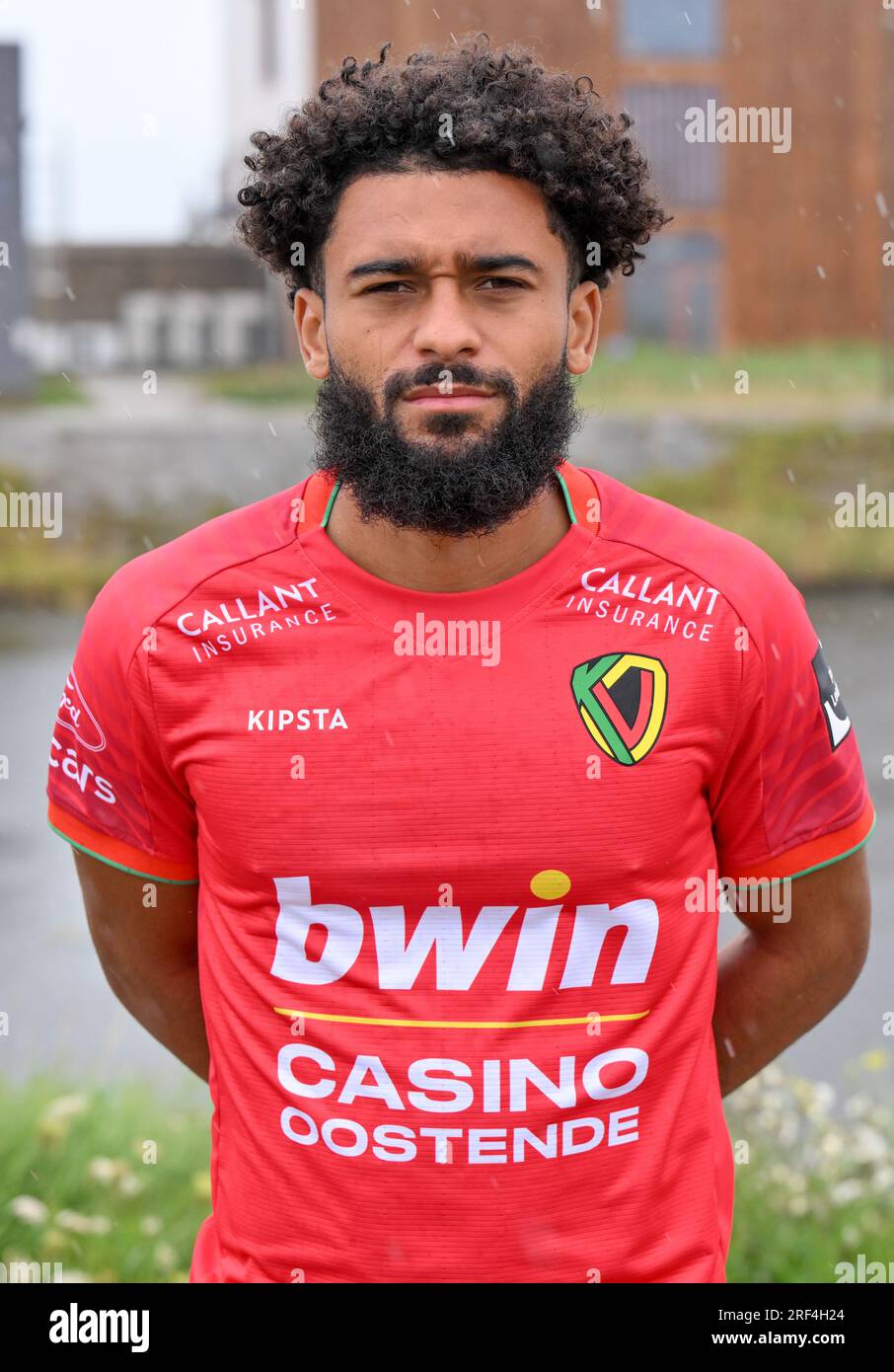 Oostende, Belgium. 31st July, 2023. Theo Ndicka of Oostende pictured ...