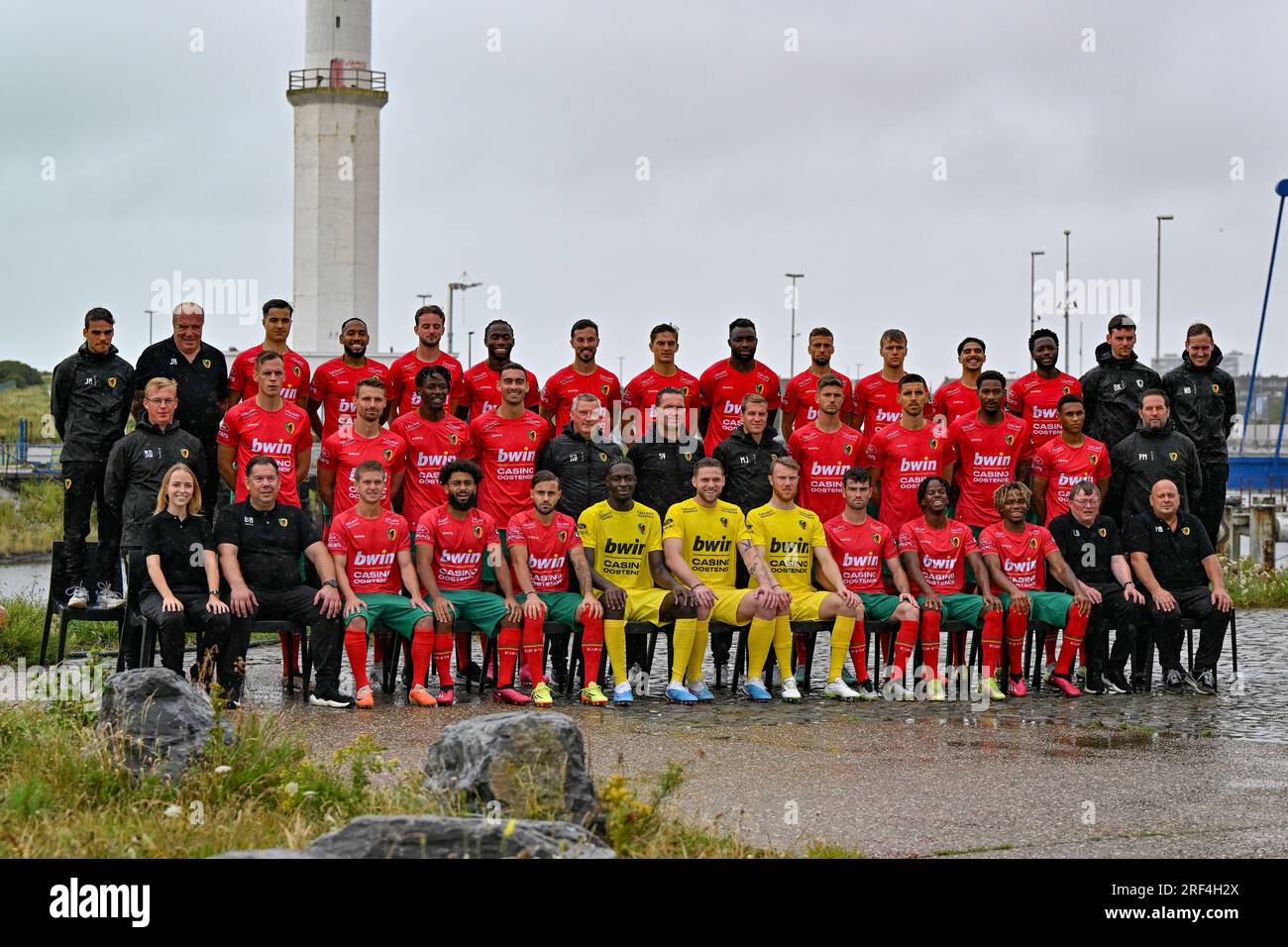 up (L-R), Jarne Kesteloot, Johan Hoste, Andy Musayev, Kenny Rocha ...
